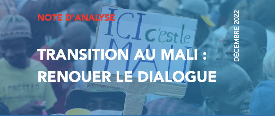 Transition au Mali : renouer le dialogue, Observatoire Citoyen pour la ...